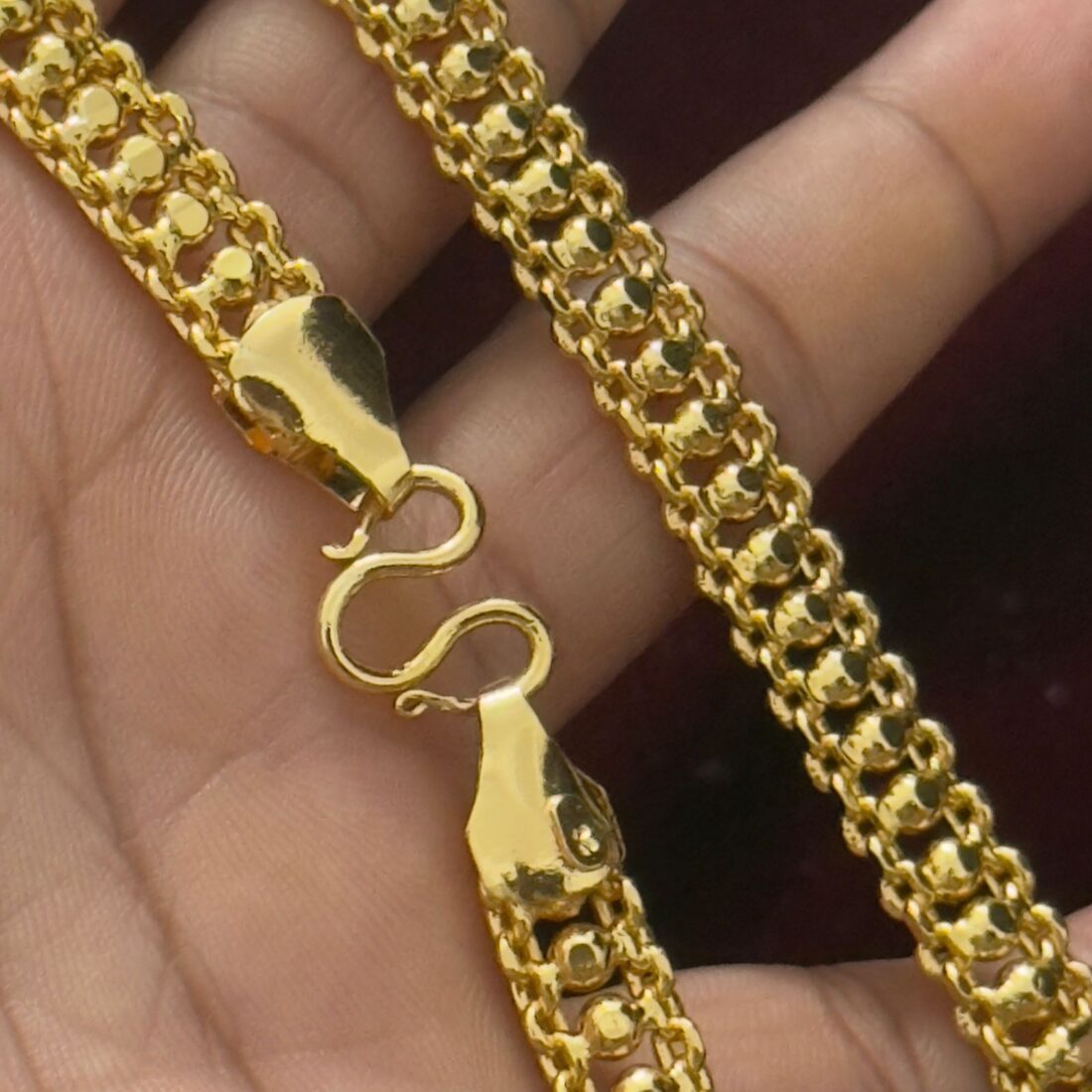 24 INCH ULTRA PREMIUM GOLD PLATED CHAIN (UPC801) RAIL - Kiza
